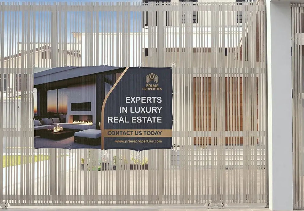 Sublimated Airtex Fabric Fence Banner 2m x 1.2m – Cays Prints